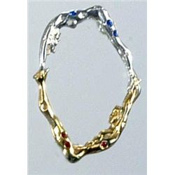 Erte Alphabet Pin Original Circle Gallery Letter O