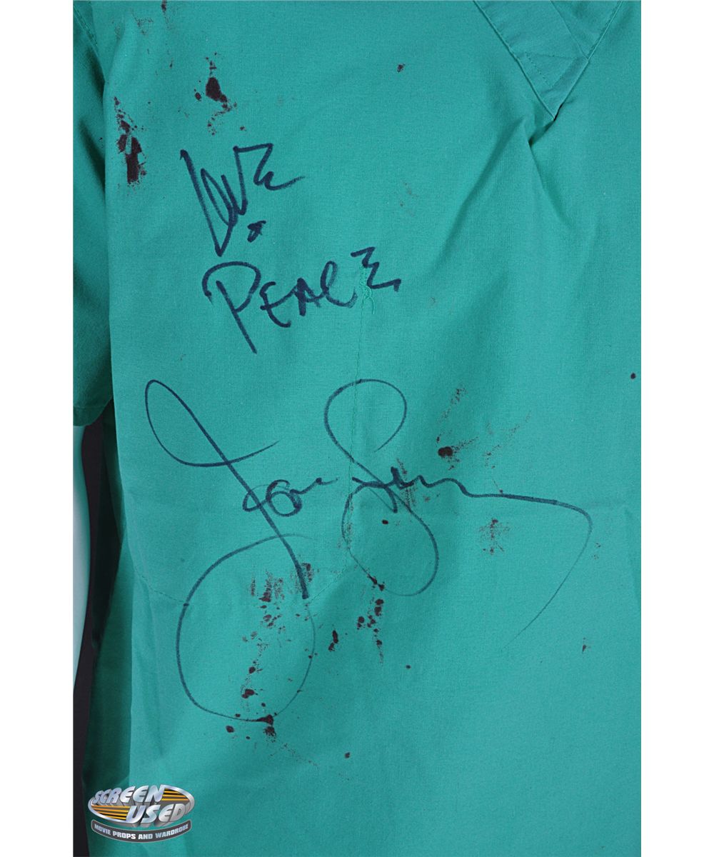 John Stamos "Dr. Tony Gates" medical scrubs shirt from ER