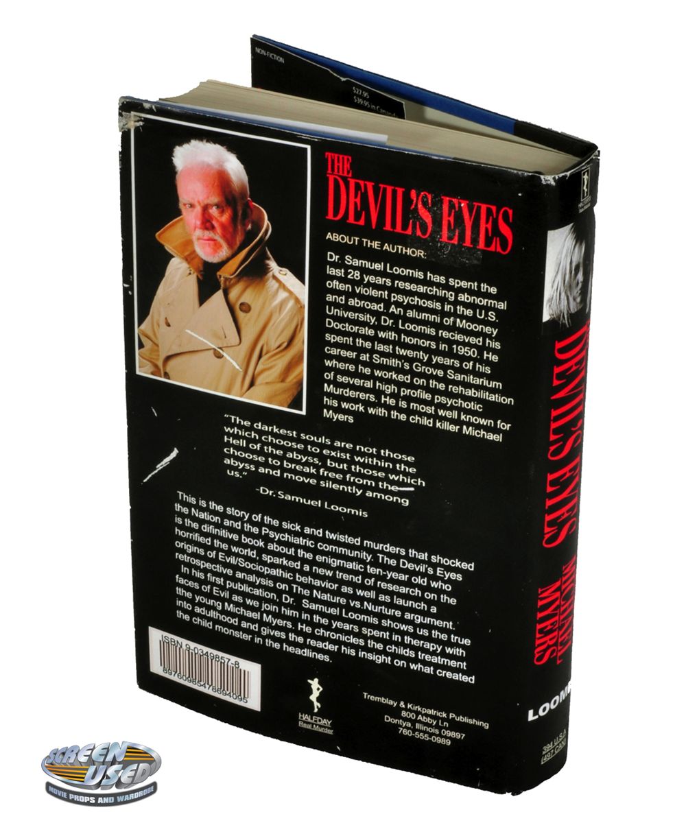 Malcolm McDowell "Dr. Samuel Loomis" book from Halloween