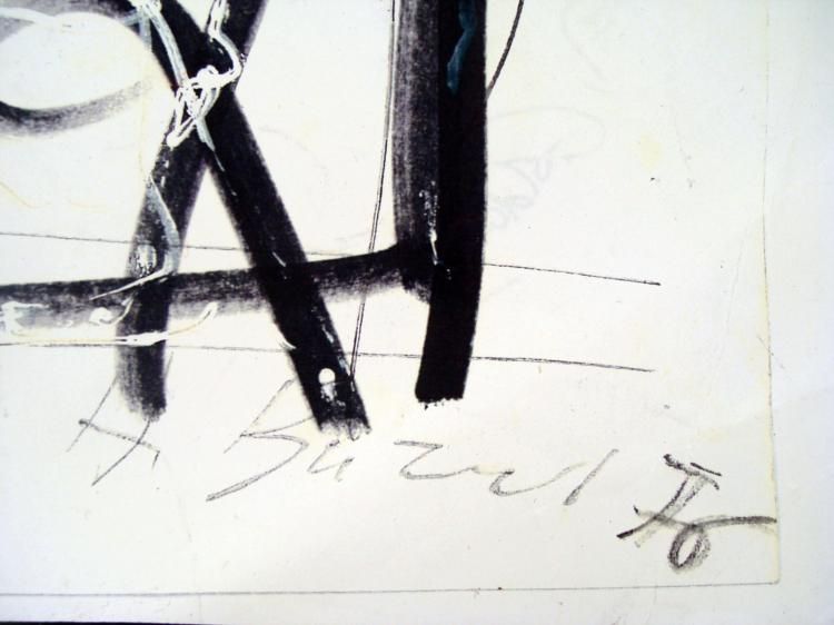 3 Alberto Burri Original Signed Art Works Double Sided