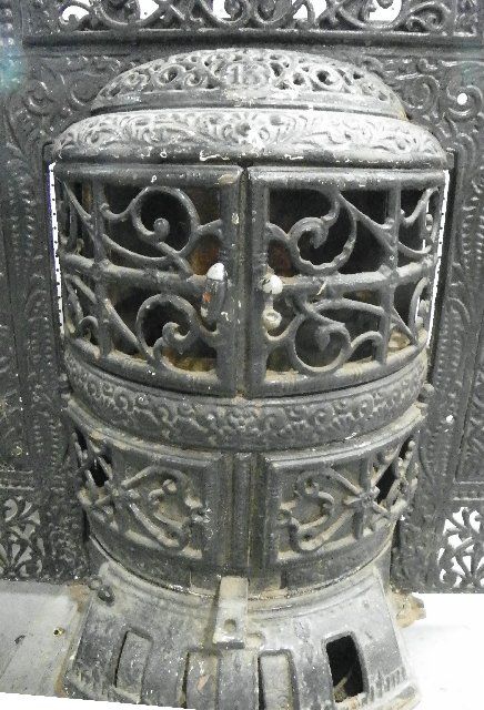 Cast iron coal stove fireplace insert