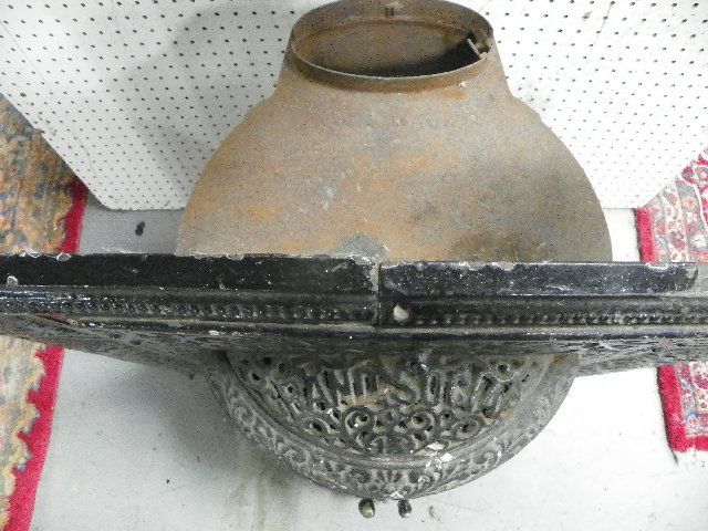 Cast iron coal stove fireplace insert