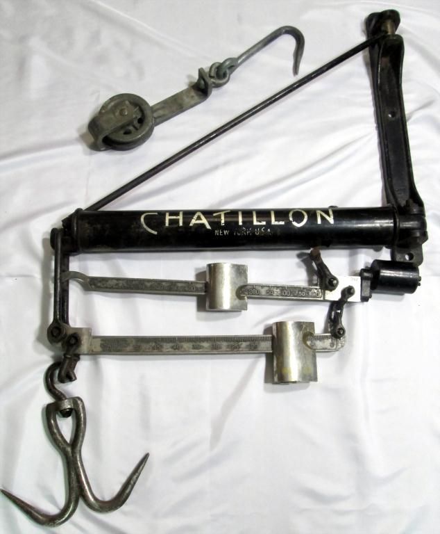 Circa 1900"s Chatillon 600lb Meat Scale