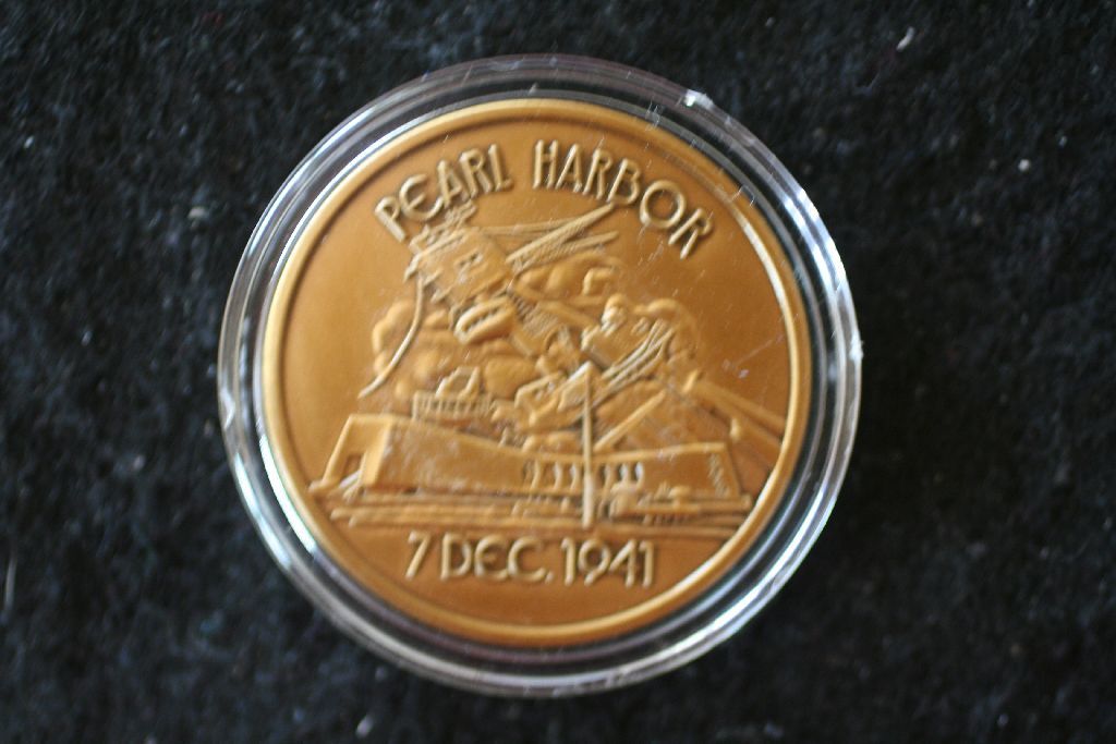 Arizona Memorial Museum Assoc. Medallion; USS Arizona BB39-Pearl Harbor ...