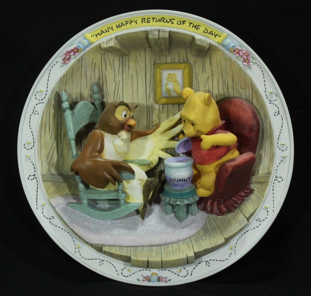 Walt Disney Winnie The Pooh LE 3-D Bradford Exchange Plate: "Manny ...