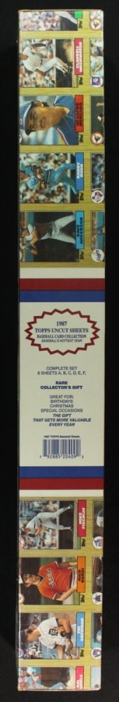 1987 Topps Baseball Factory Sealed Uncut Sheet Complete Set