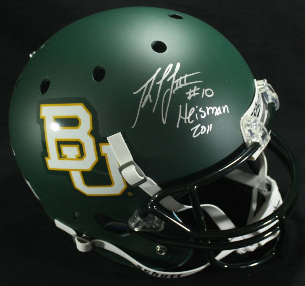 Robert Griffin III "RG3" Signed Baylor Full-Size Helmet: Inscribed ...