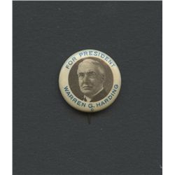 7/8" Warren G. Harding 1920 Campaign Button