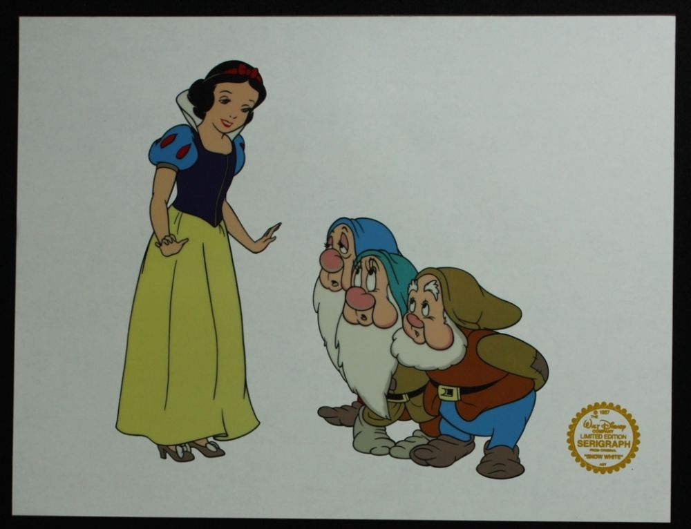 Snow White Walt Disney Limited Edition Animation Serigraph Cel