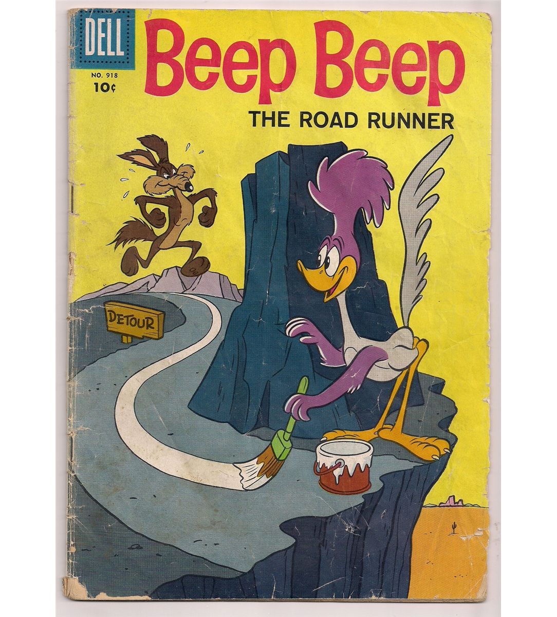 1958 Dell Comics-Beep Beep The Roadrunner No. 918