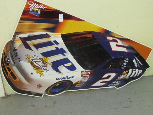 Miller Lite Tin Racing Sign 40" x 28"