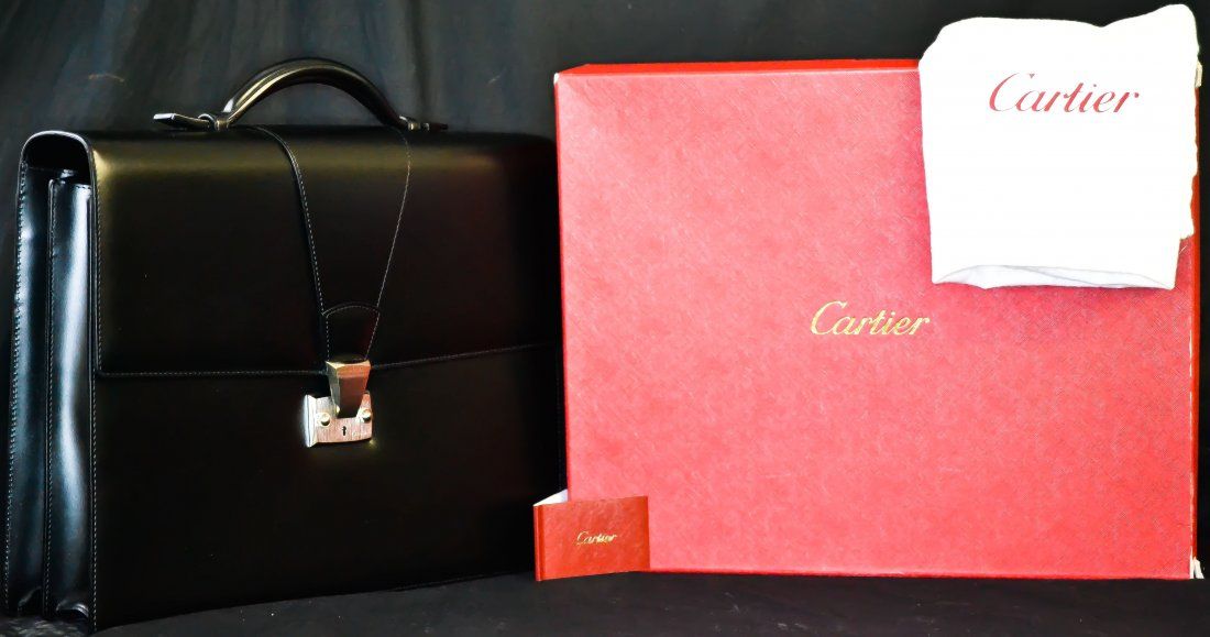 Cartier Pasha double leather briefcase, brand new