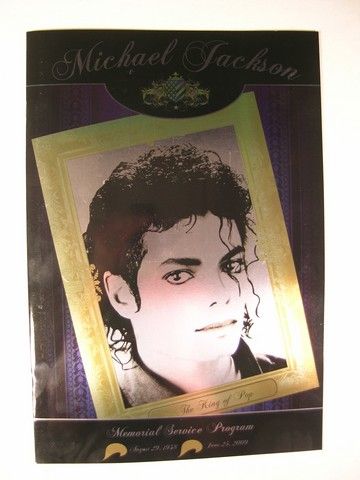 Michael Jackson Memorial Service Program
