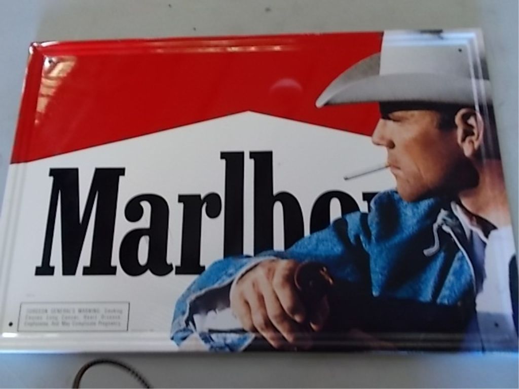 CA 1990 collectible Marlboro advertising sign