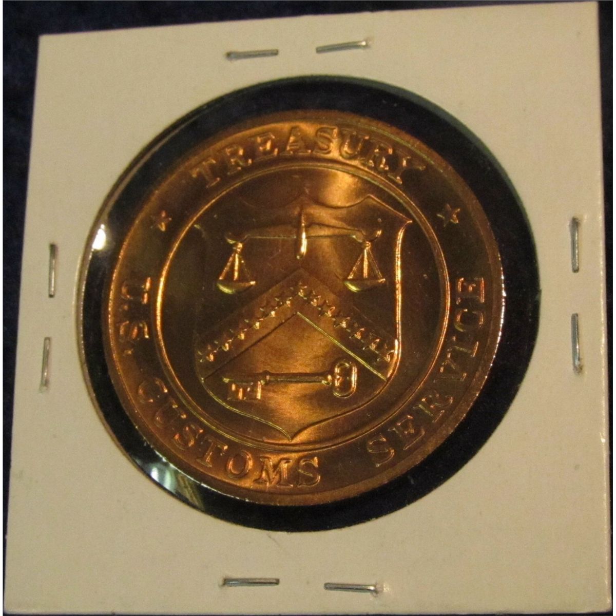 887. 1706 US Custome House Yorktown VA. Bronze Medal.
