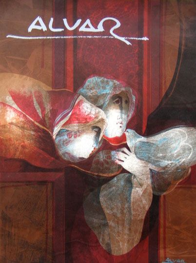 ALVAR SUNOL ALVAR Signed Litho Spanish Art