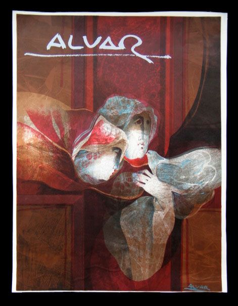 ALVAR SUNOL ALVAR Signed Litho Spanish Art