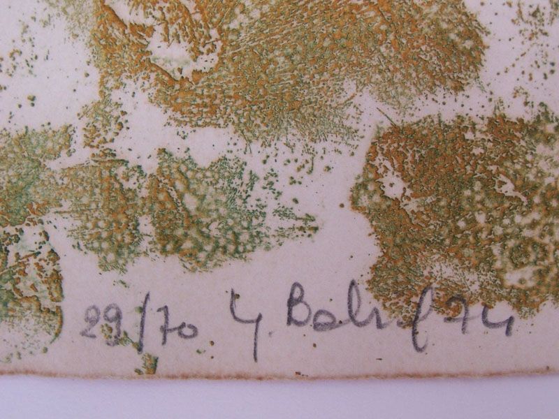 BALLIF YANNICK BALLIF S.Etching French 1974