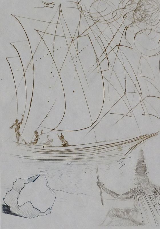 DALI SALVADOR DALI Hand Signed Etching Shakespeare 1968