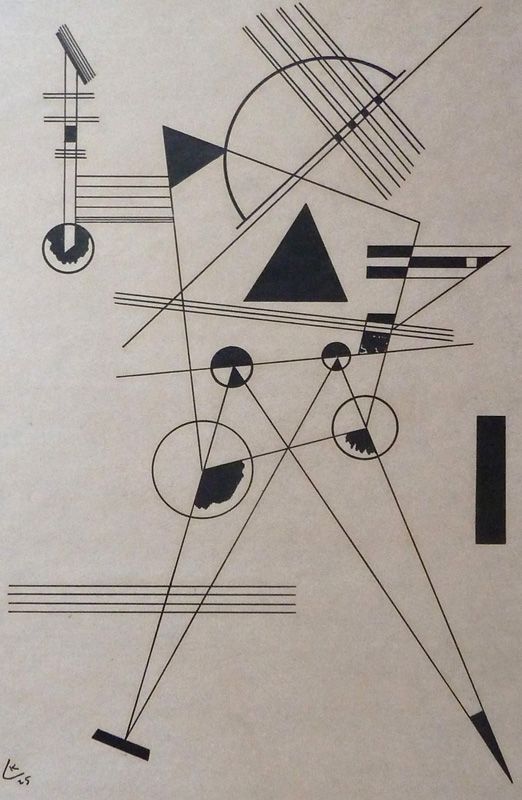 KANDINSKY WASSILY KANDINSKY Hand Signed Lithograph