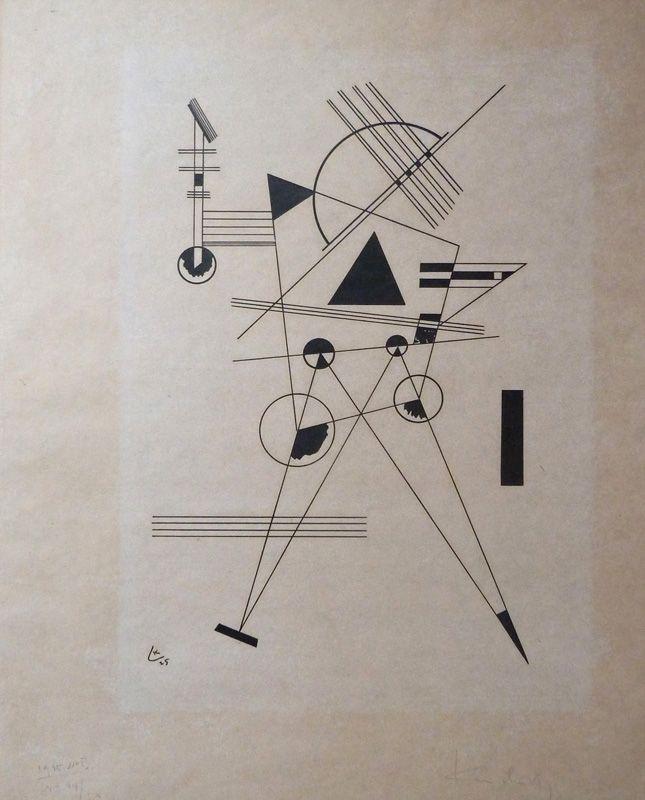 KANDINSKY WASSILY KANDINSKY Hand Signed Lithograph