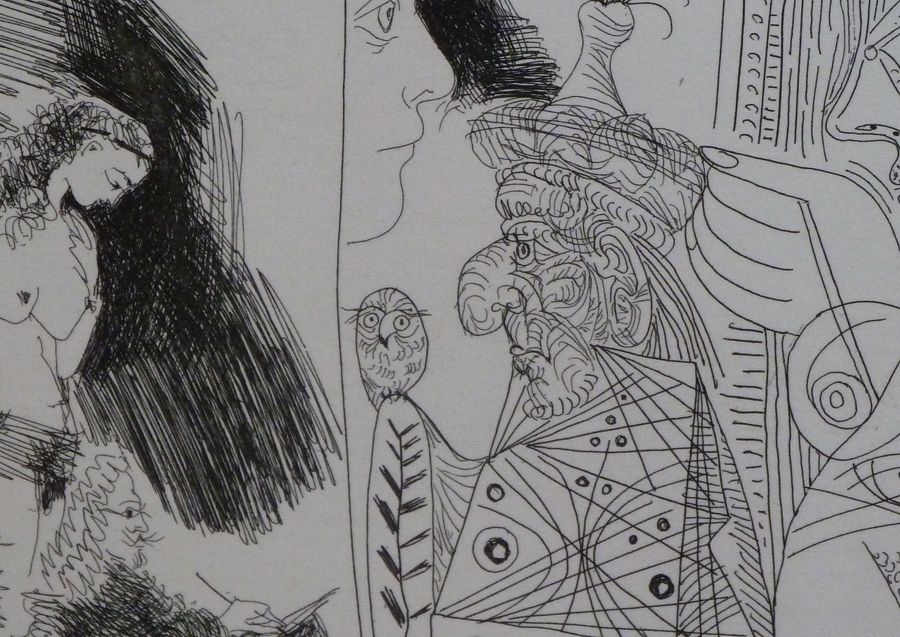 PICASSO PABLO PICASSO Hand Signed Etching 1968 Series 347
