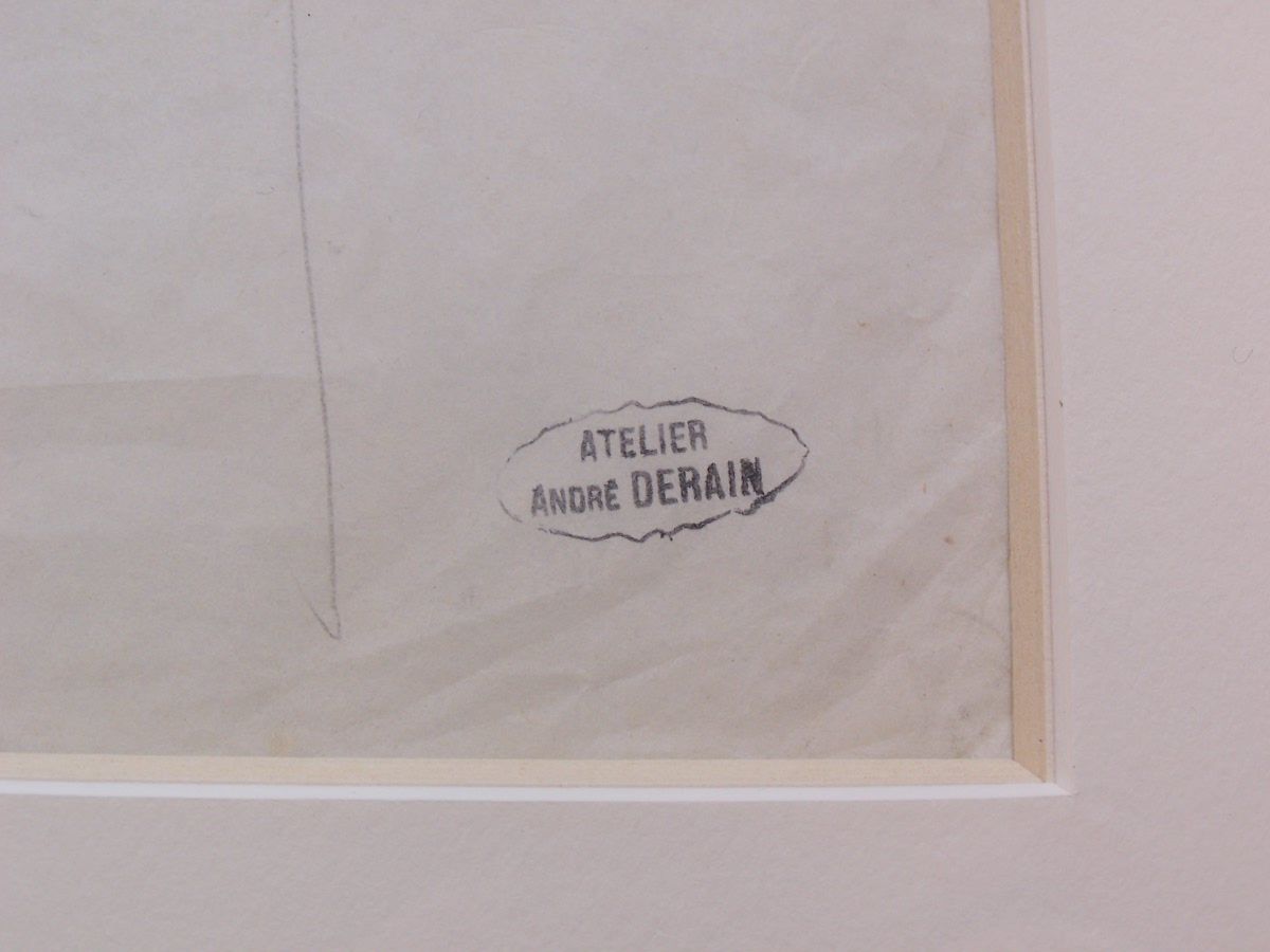 DERAIN ANDRE DERAIN Signed Drawing Fauvism French Art