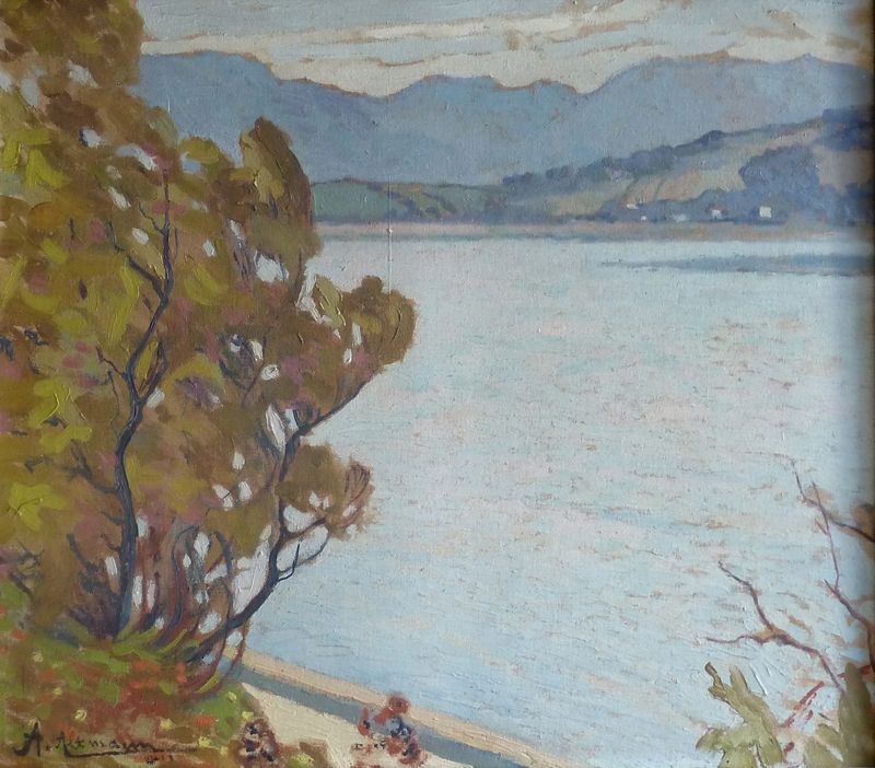 ALTMANN ALEXANDER ALTMANN Oil Painting Signed 1922 Russian Art