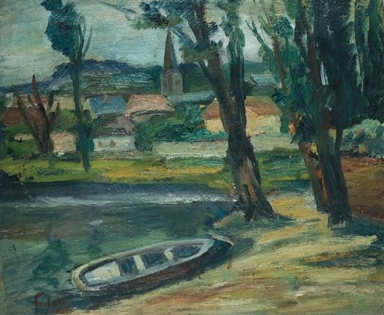 FEDER ADOLPHE FEDER Signed Oil Painting Russian