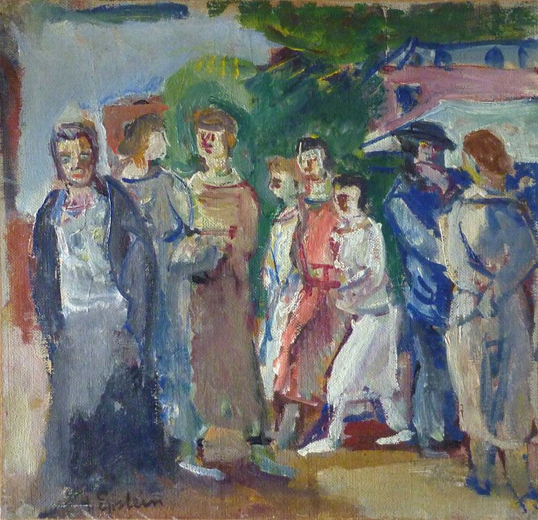 EPSTEIN HENRI EPSTEIN Signed Oil Painting Polish Art