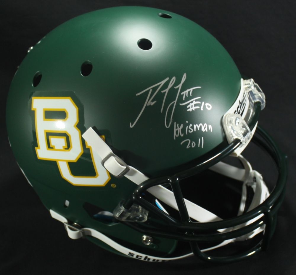 Robert Griffin III "RG3" Signed Baylor Full-Size Helmet: Inscribed ...