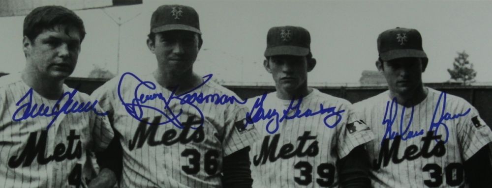 1969 Mets Signed 22x18 Custom Framed Piece: Ryan, Seaver, Koosman ...