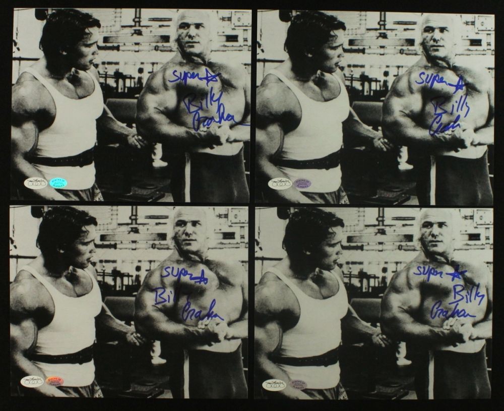 Lot of (4) Superstar Billy Graham Signed 8x10 Photos With Arnold ...