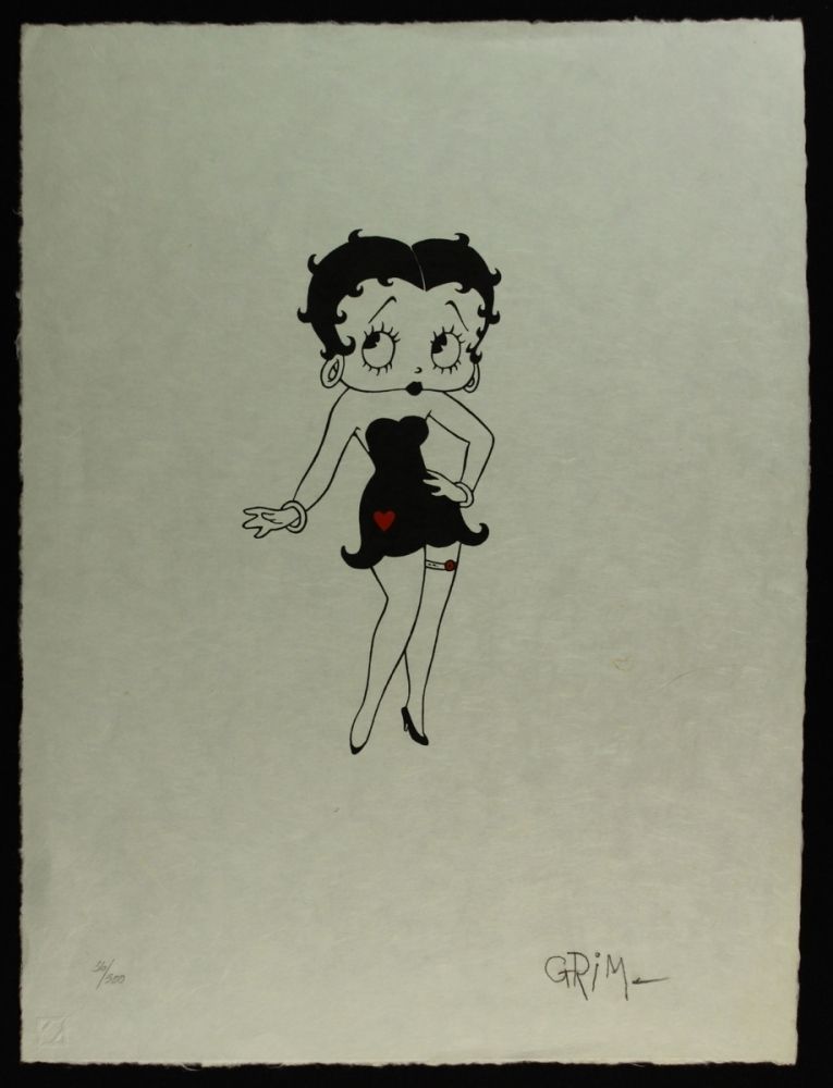 Betty Boop Limited Edition 1990 Lithograph Hand-Signed by Grim Natwick ...