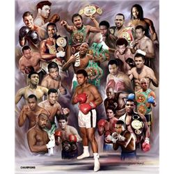 Wishum Gregory Boxing Greats: Champions #3 Art Print