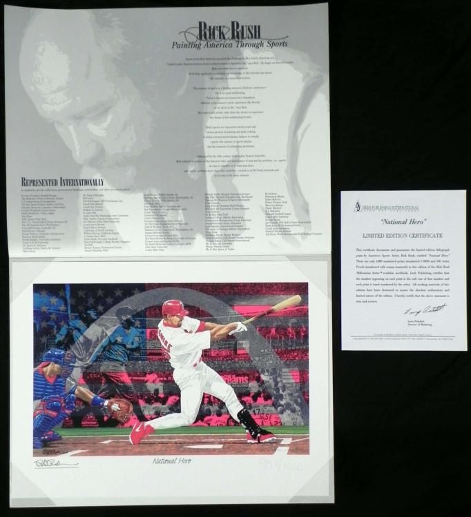Rick Rush National Hero Signed and Numbered Print