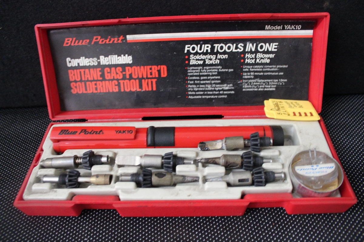 BLUEPOINT CORDLESS BUTANE SOLDERING IRON KIT