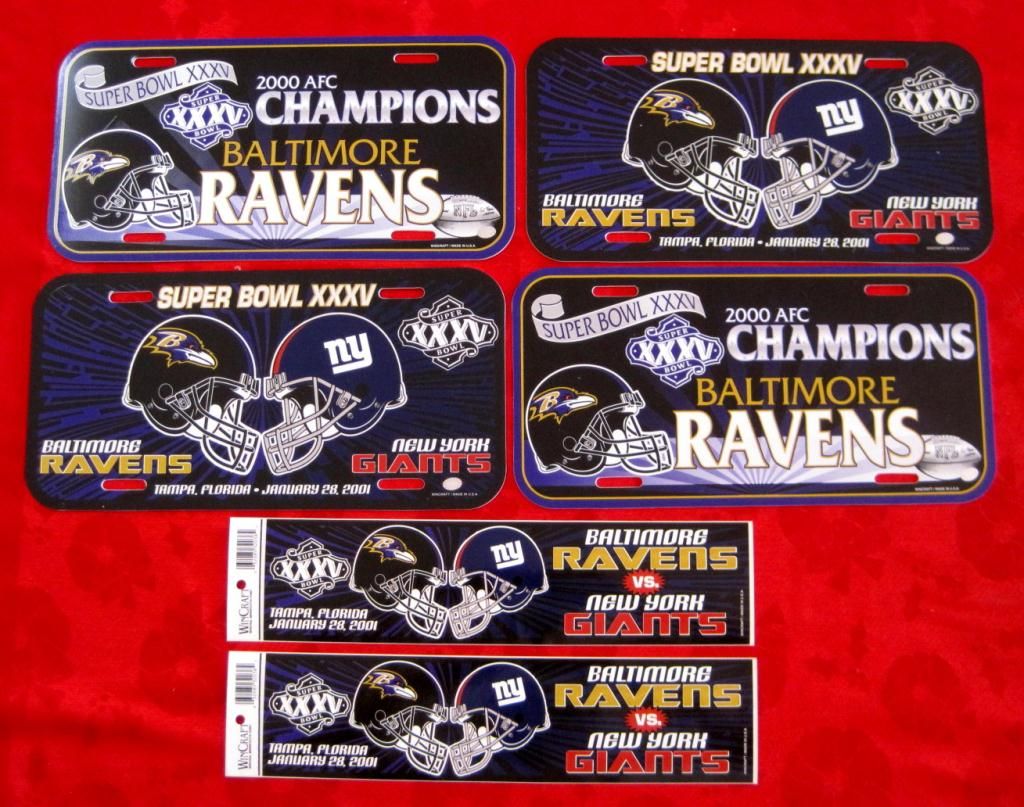 Baltimore Ravens License Plates & Bumper Stickers