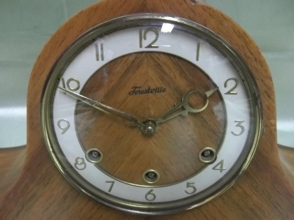 Forestville Wood Mantle Clock - Parts Or Repair