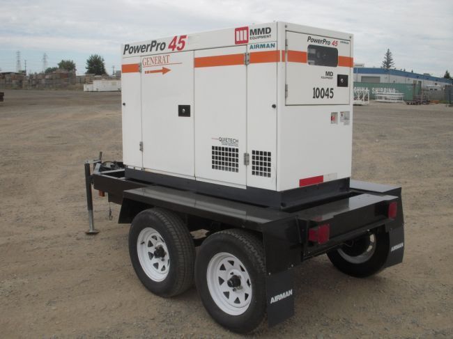2004 Airman Power Pro 45 T/A Towable Generator