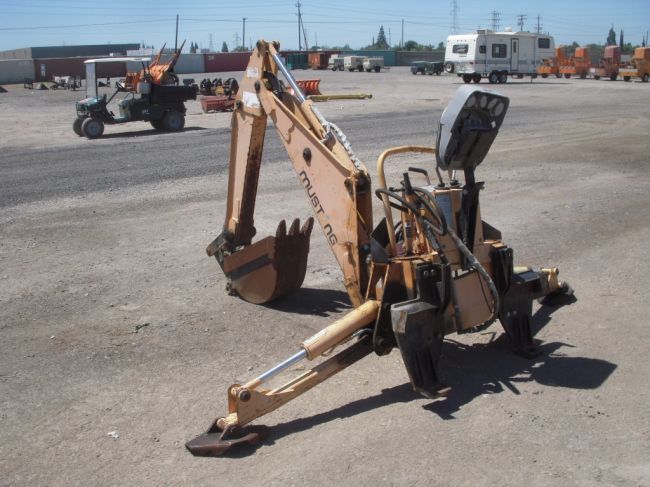 Mustang Hydraulic Backhoe Skid Steer Attachment
