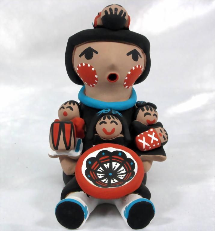 Native American Storyteller Doll By Tim Tosa