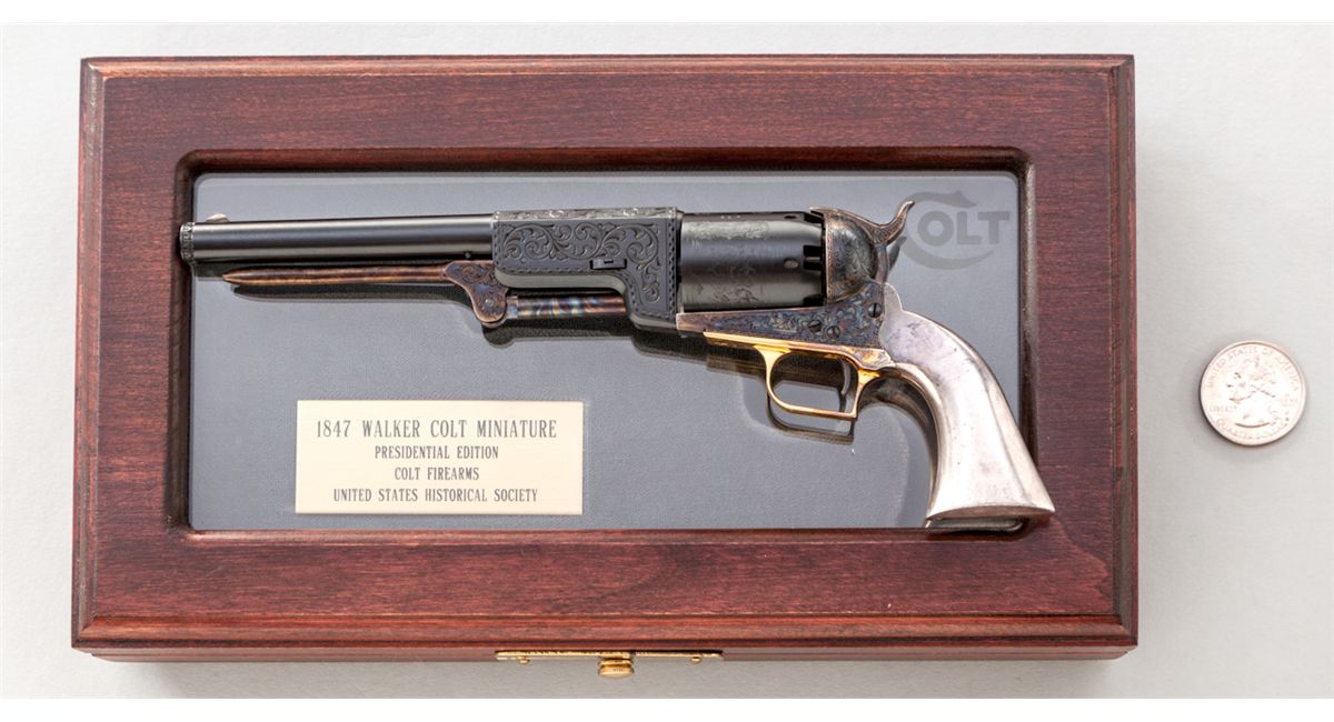Miniature Cased Presidential Engraved Walker