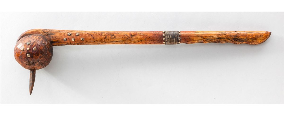 Mid-19th Century Indian Spiked War Club