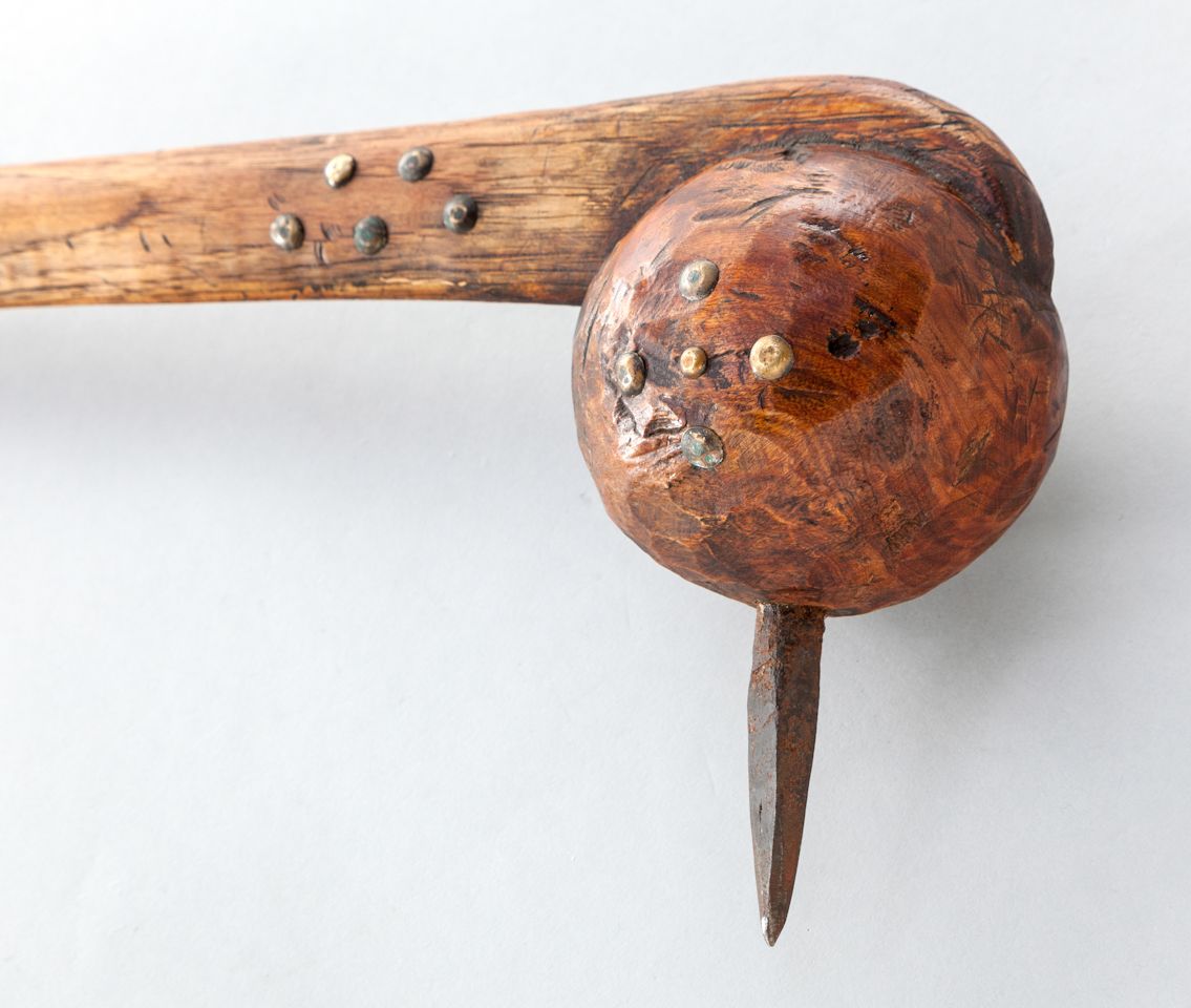 Mid-19th Century Indian Spiked War Club