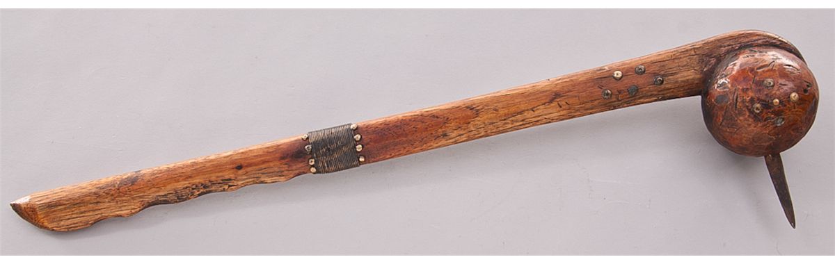 Mid-19th Century Indian Spiked War Club