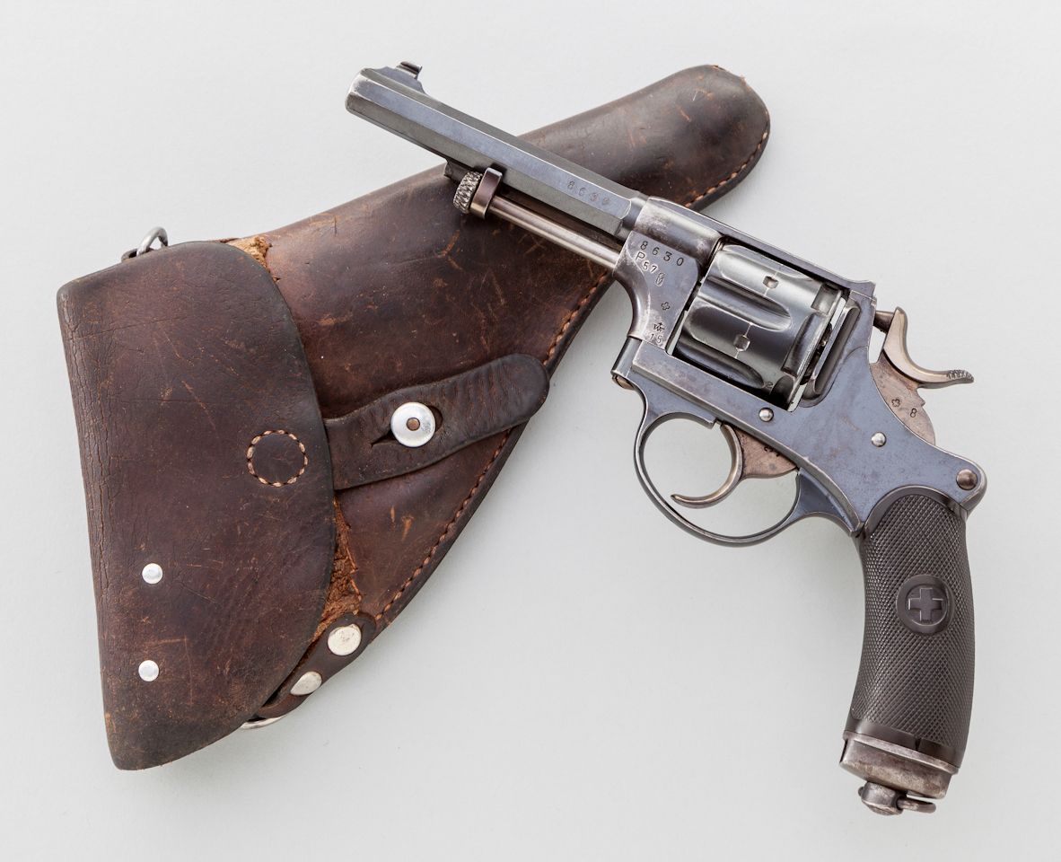 Swiss Model 1882 Double Action Revolver, w/Holster