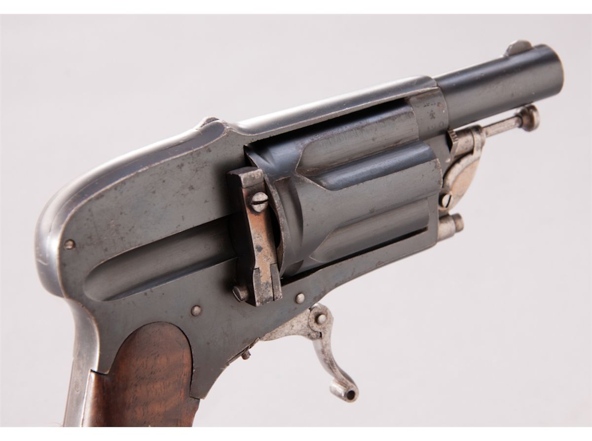 Belgian Scheintodt Folding Trigger Double Action Revolver