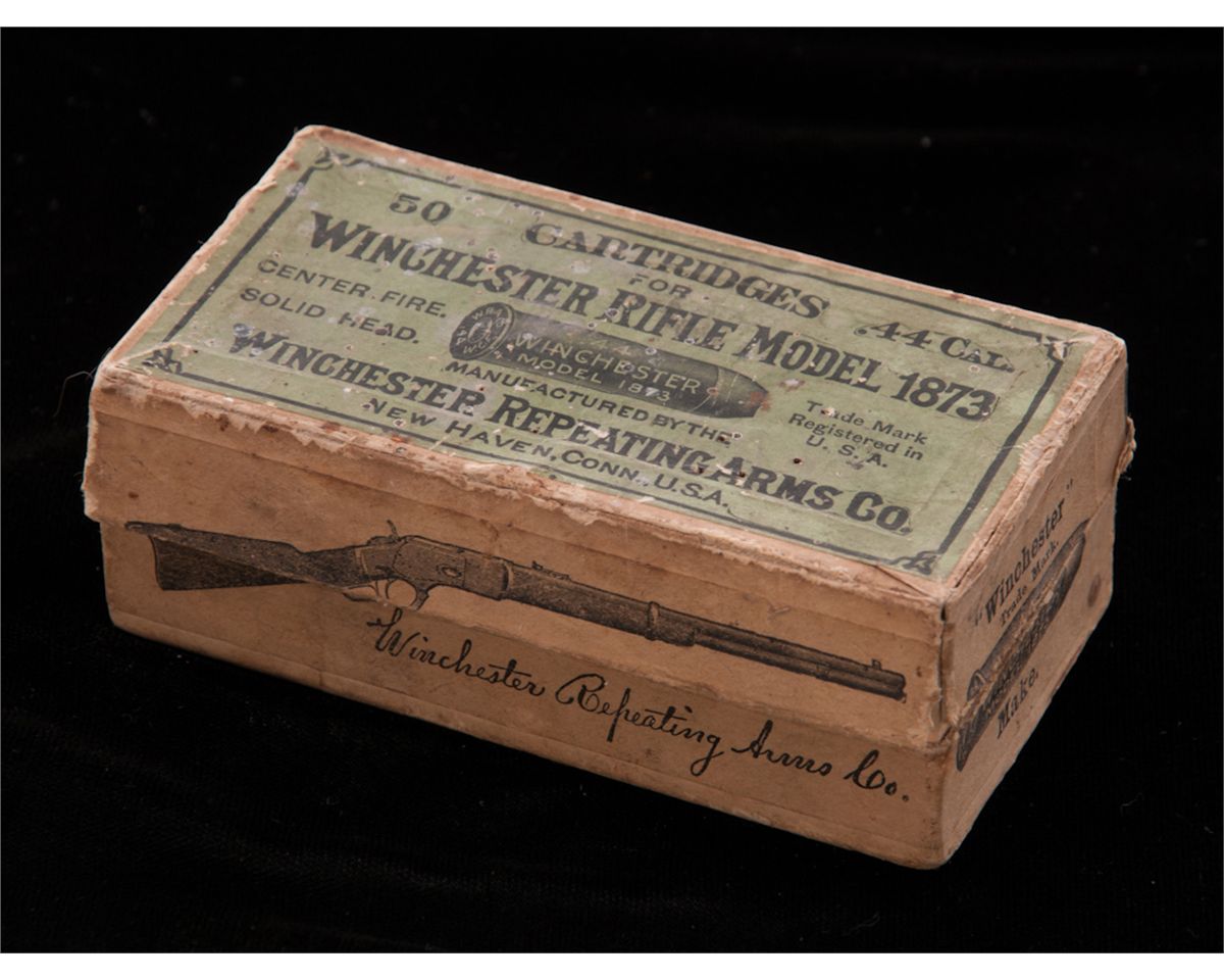 Very Early 20th Century Box of 50 Winchester .44-40 Cartridges