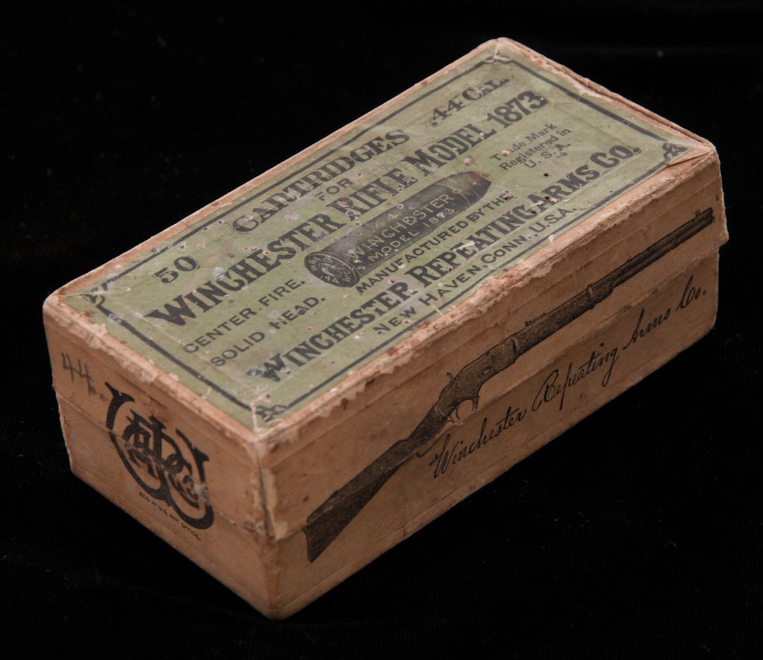 Very Early 20th Century Box of 50 Winchester .44-40 Cartridges